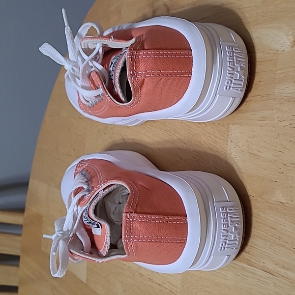 Converse | Shoes | Salmon Colored Platform Coverse Sneakers | Poshmark